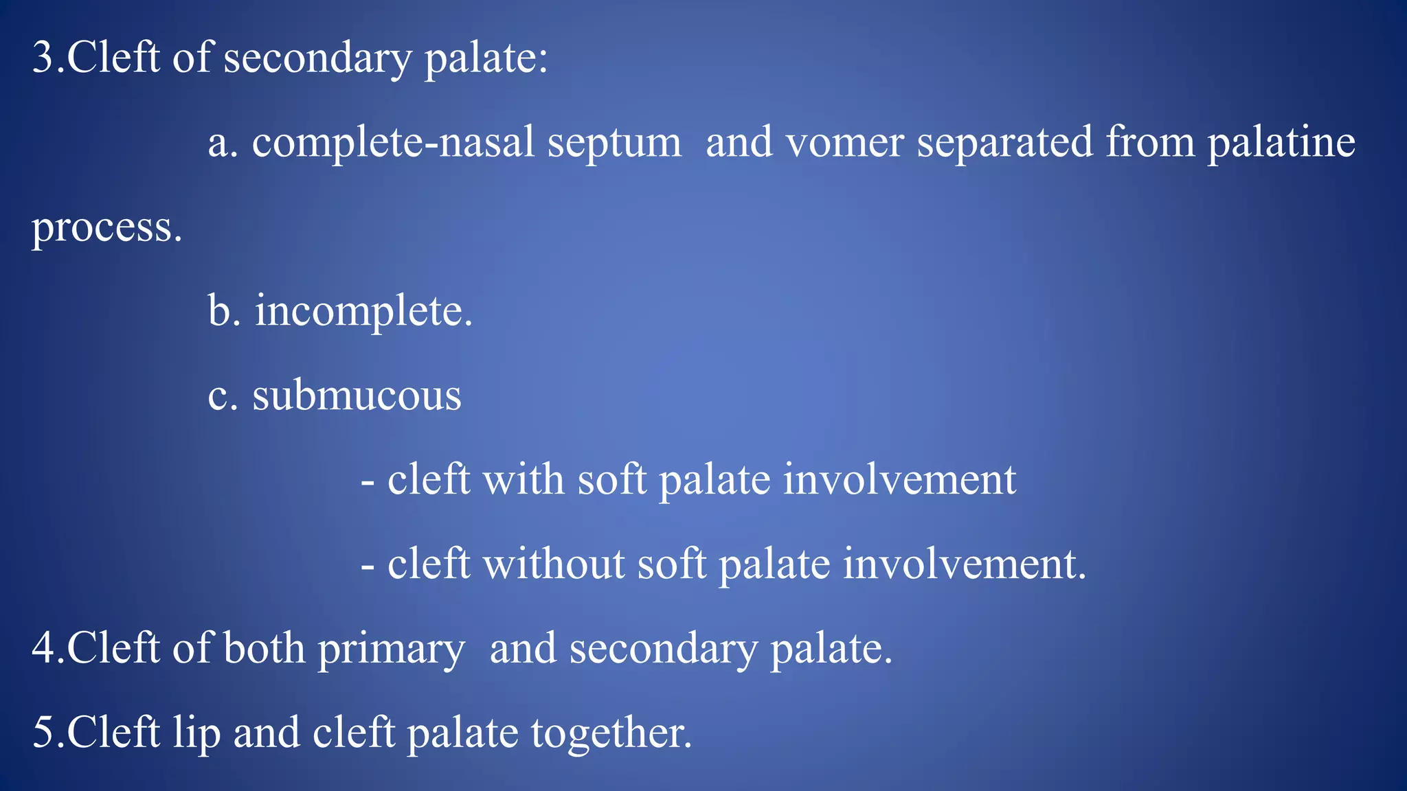 DEVELOPMENT OF PALATE AND ITS ANOMALIES | PPTX