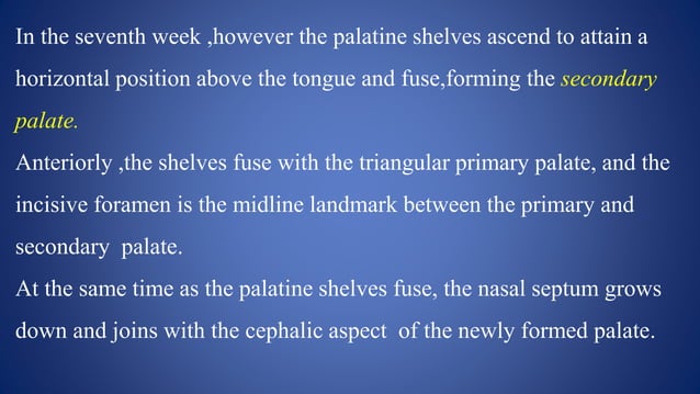 DEVELOPMENT OF PALATE AND ITS ANOMALIES | PPTX