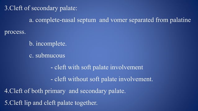 DEVELOPMENT OF PALATE AND ITS ANOMALIES | PPTX