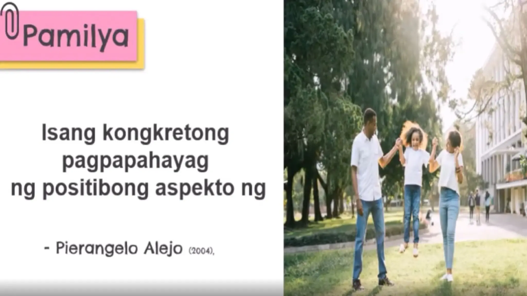 PAMILYA POWERPOINT PRESENTATION FOR ESP 9 | PPTX