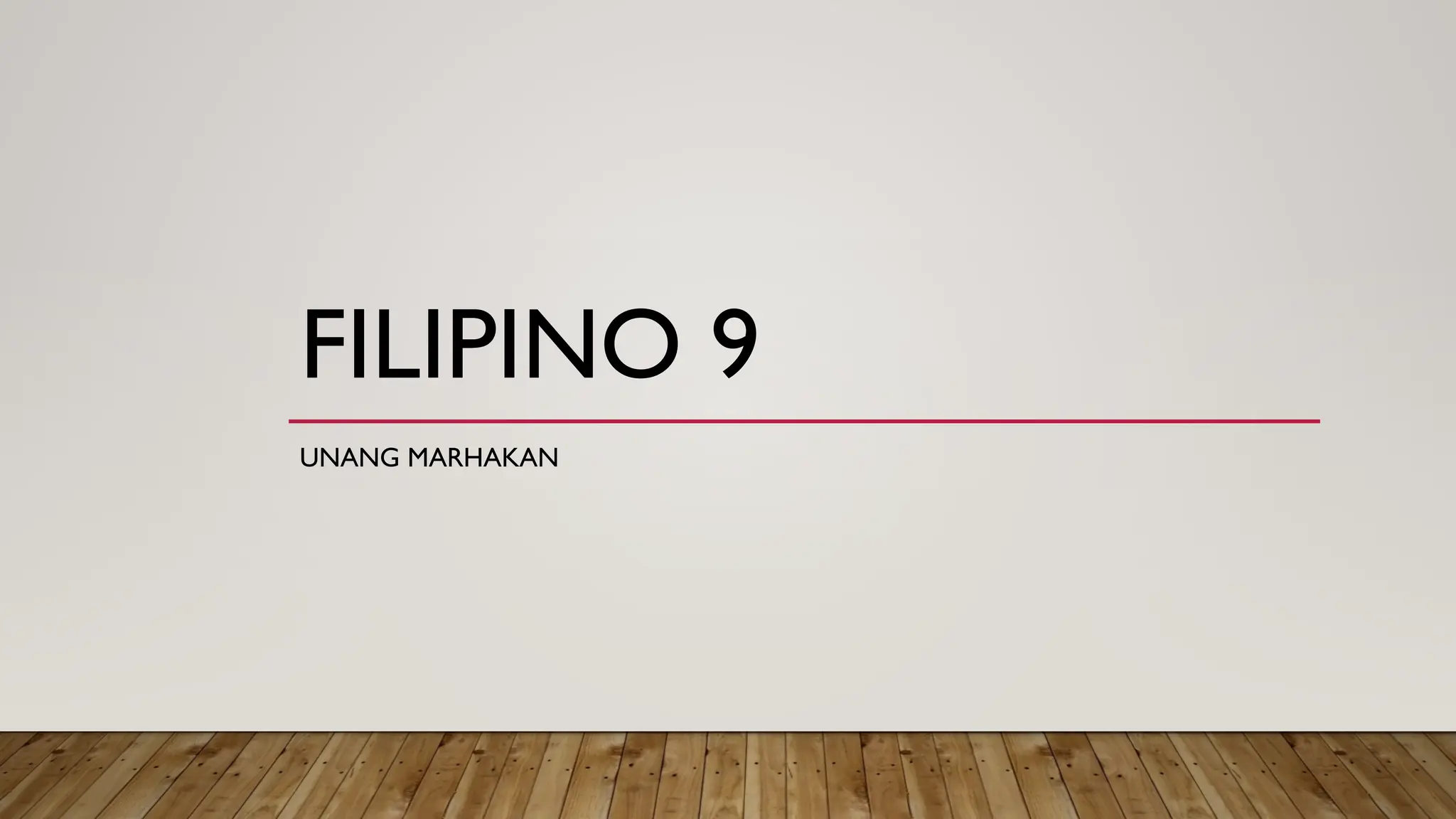 Filipino 9 Module 1 Panitikang Asiyano Ang Ama | PPTX