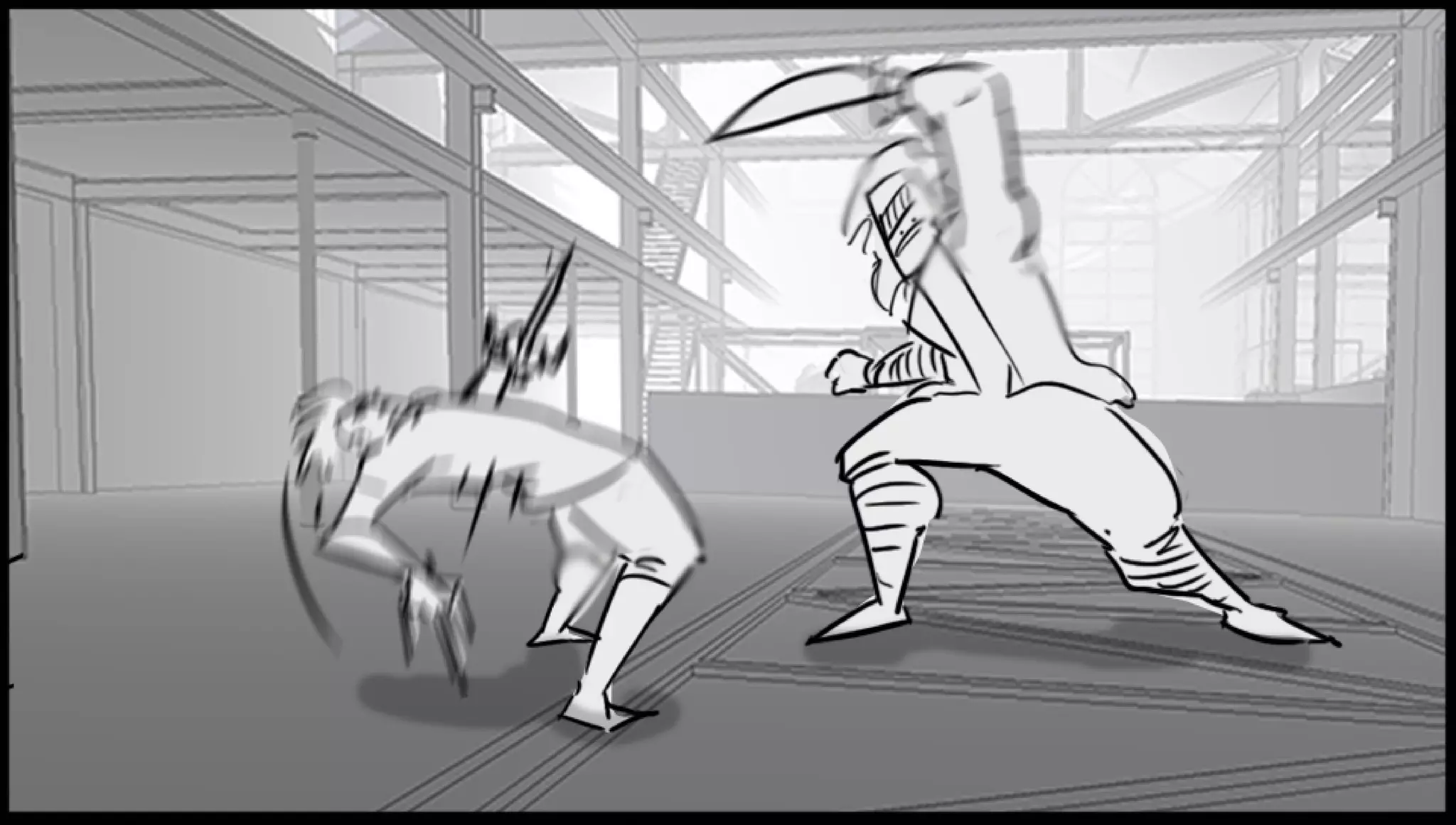 Fight Sequence (Animation Storyboard) | PPT