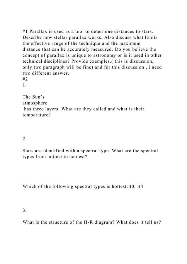 #1 Parallax is used as a tool to determine distances to stars. Descr.docx