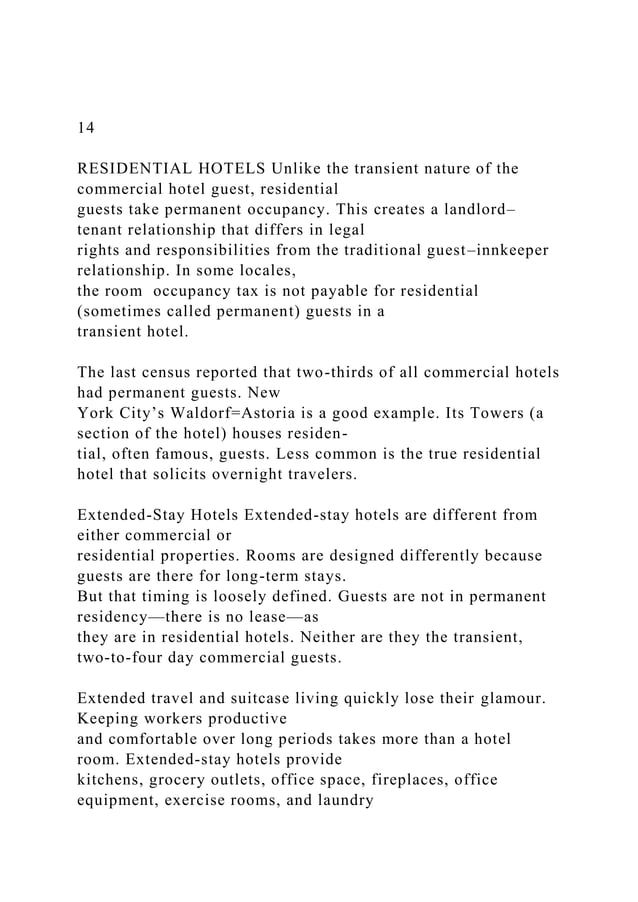 1PARTCHAPTER 1 The Traditional Hotel IndustryCHAPTER.docx
