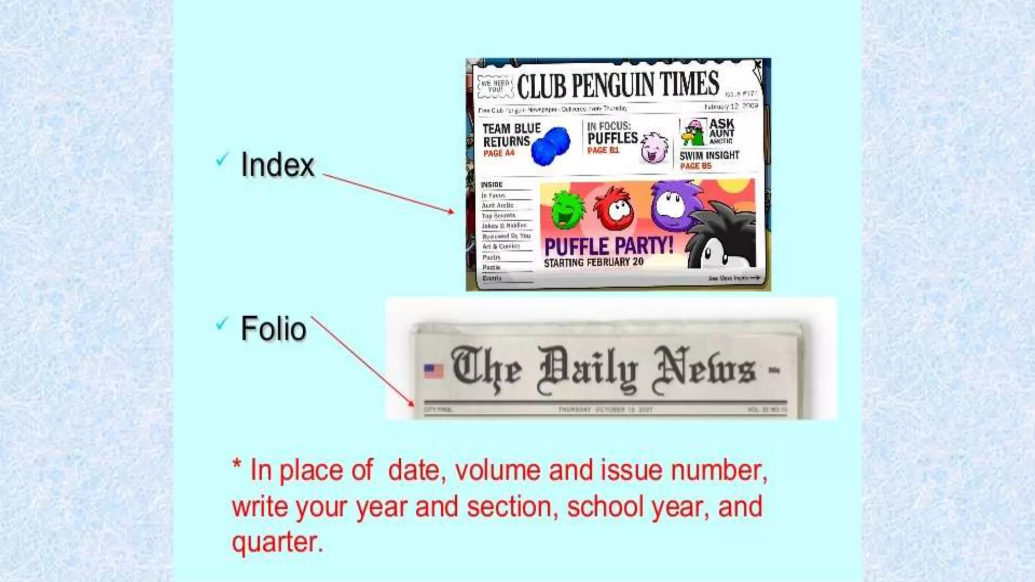 1 parts of a campus paper | PPTX