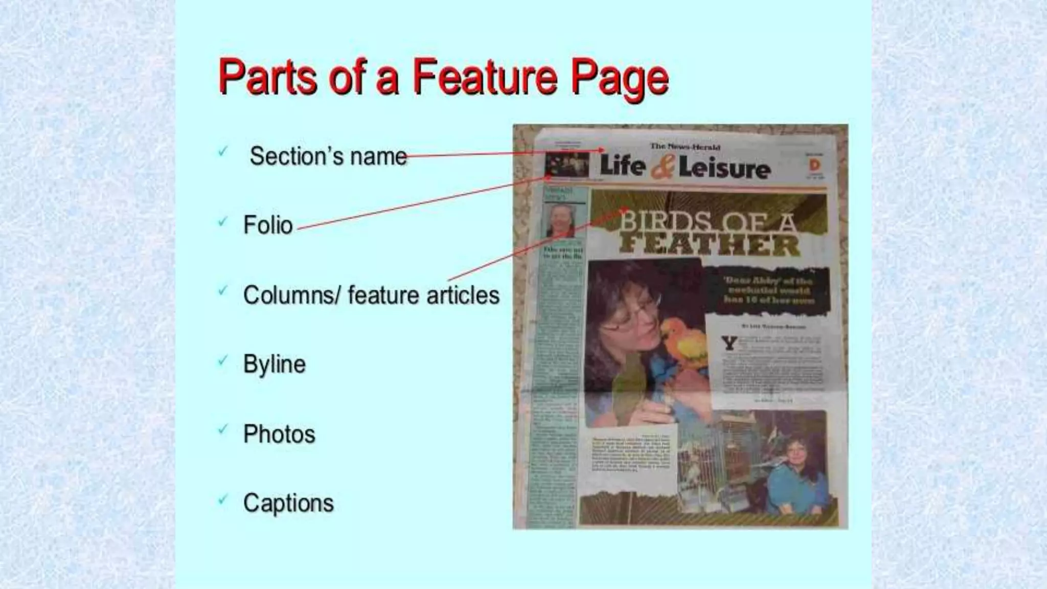 1 parts of a campus paper | PPTX