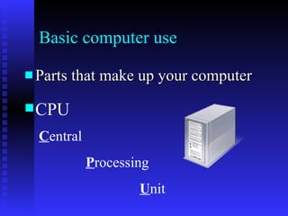 Parts Of The Pc | PPT