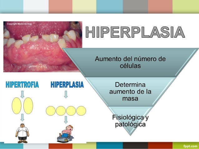 hipertrofia, atrofia, metaplasia, hiperplasia.....