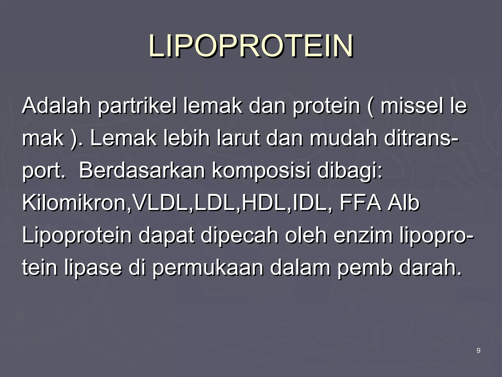METABOLISME lemak | PPT