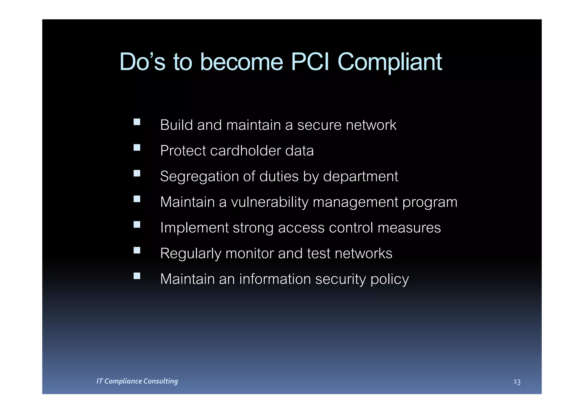 1. PCI Compliance Overview | PDF