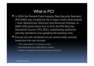 1. PCI Compliance Overview | PDF