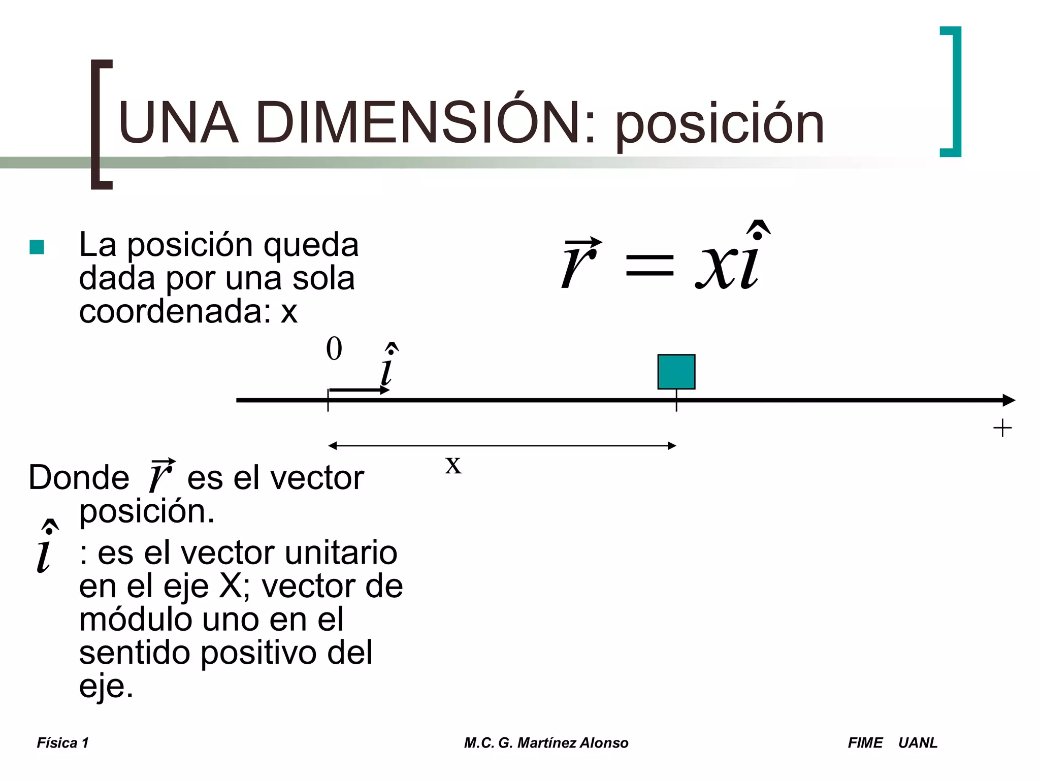 Conceptos cinematica una dimensión. | PDF