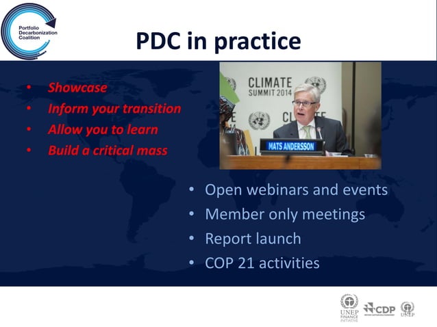 Emma Henningsson: The Portfolio Decarbonisation Coalition (CDP) | PDF ...