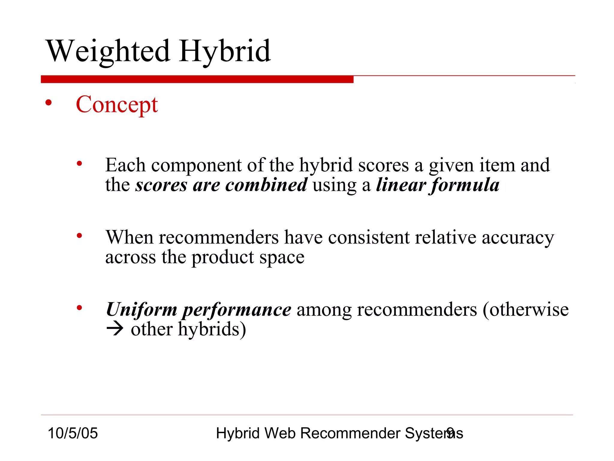 hybrid web-recommender-systems | PPT