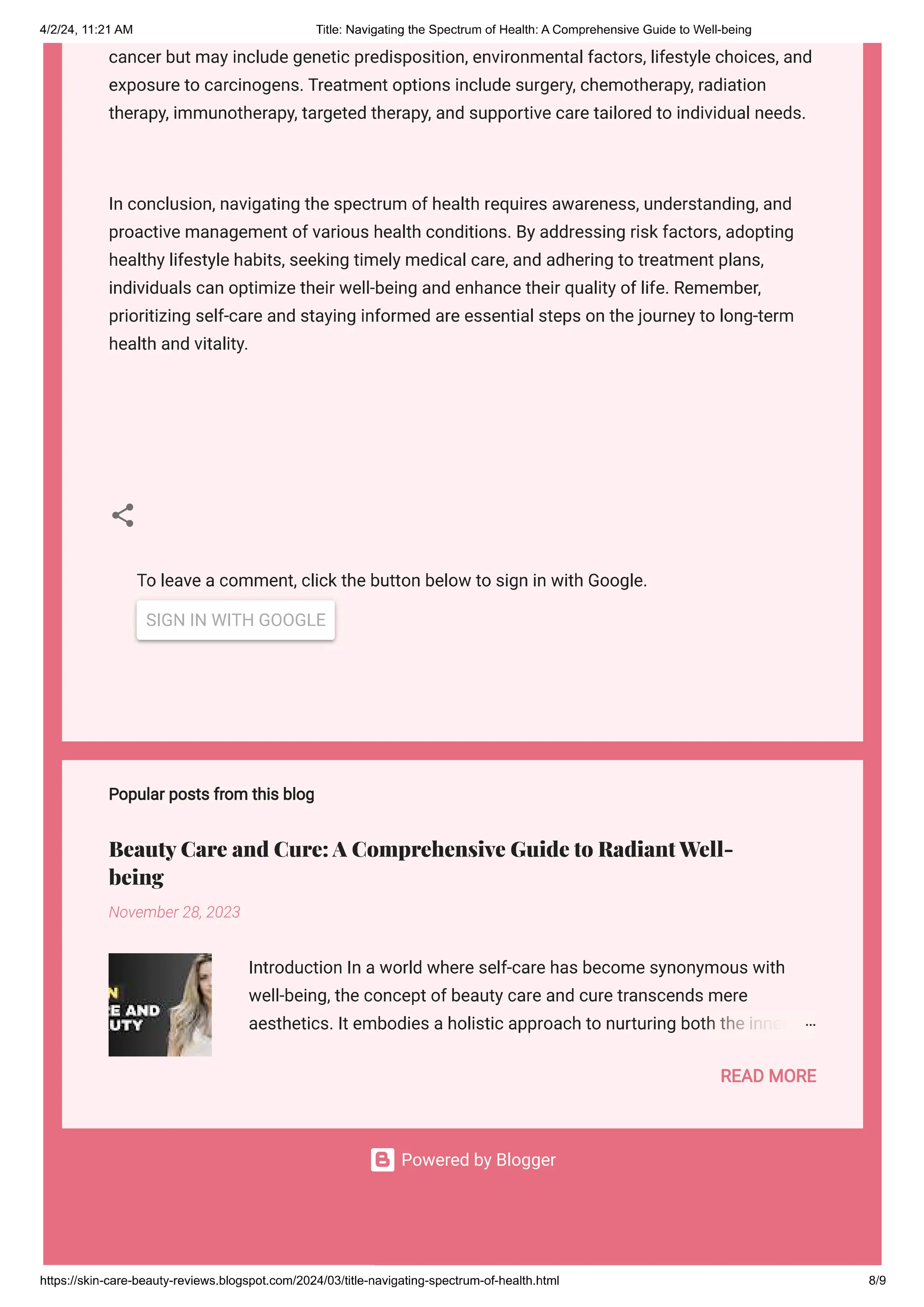 Navigating the Spectrum of Health: A Comprehensive Guide to Well-being ...