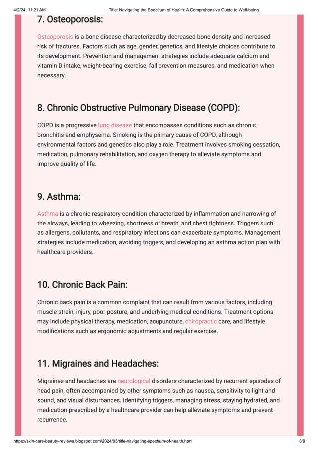 Navigating the Spectrum of Health: A Comprehensive Guide to Well-being ...