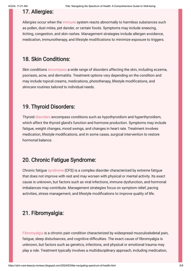 Navigating the Spectrum of Health: A Comprehensive Guide to Well-being ...