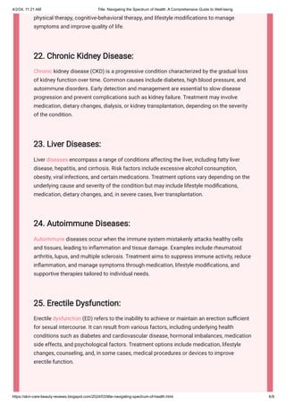 Navigating the Spectrum of Health: A Comprehensive Guide to Well-being ...