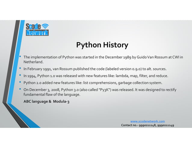 python course ppt pdf | PPT