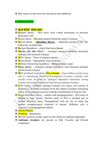 Juvenile Nasopharyngeal Angiofibroma / JNA | PDF
