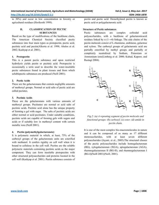 Pectinase Substrate Production And Their Biotechnological Applications