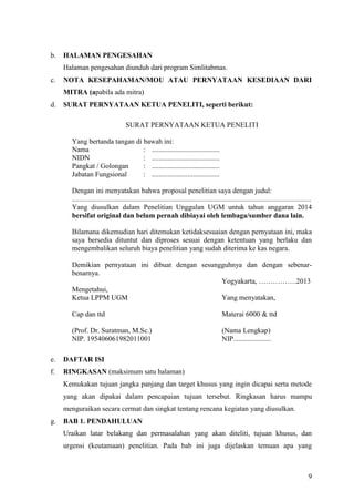 1 pedoman penulisan proposal pu ugm | DOCX