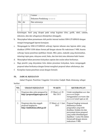 1 pedoman penulisan proposal pu ugm | PDF
