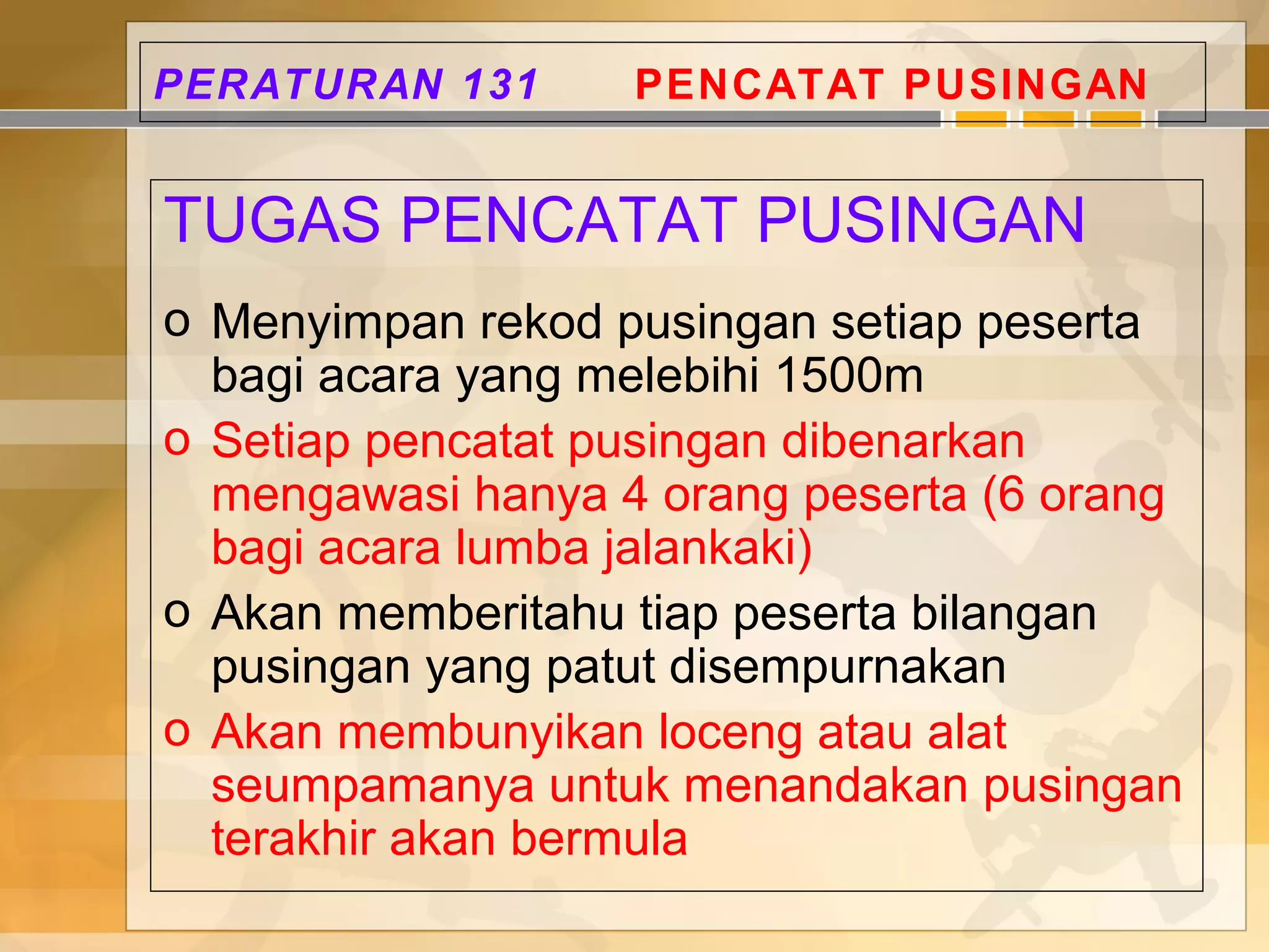 1 pegawai pertandingan | PPT