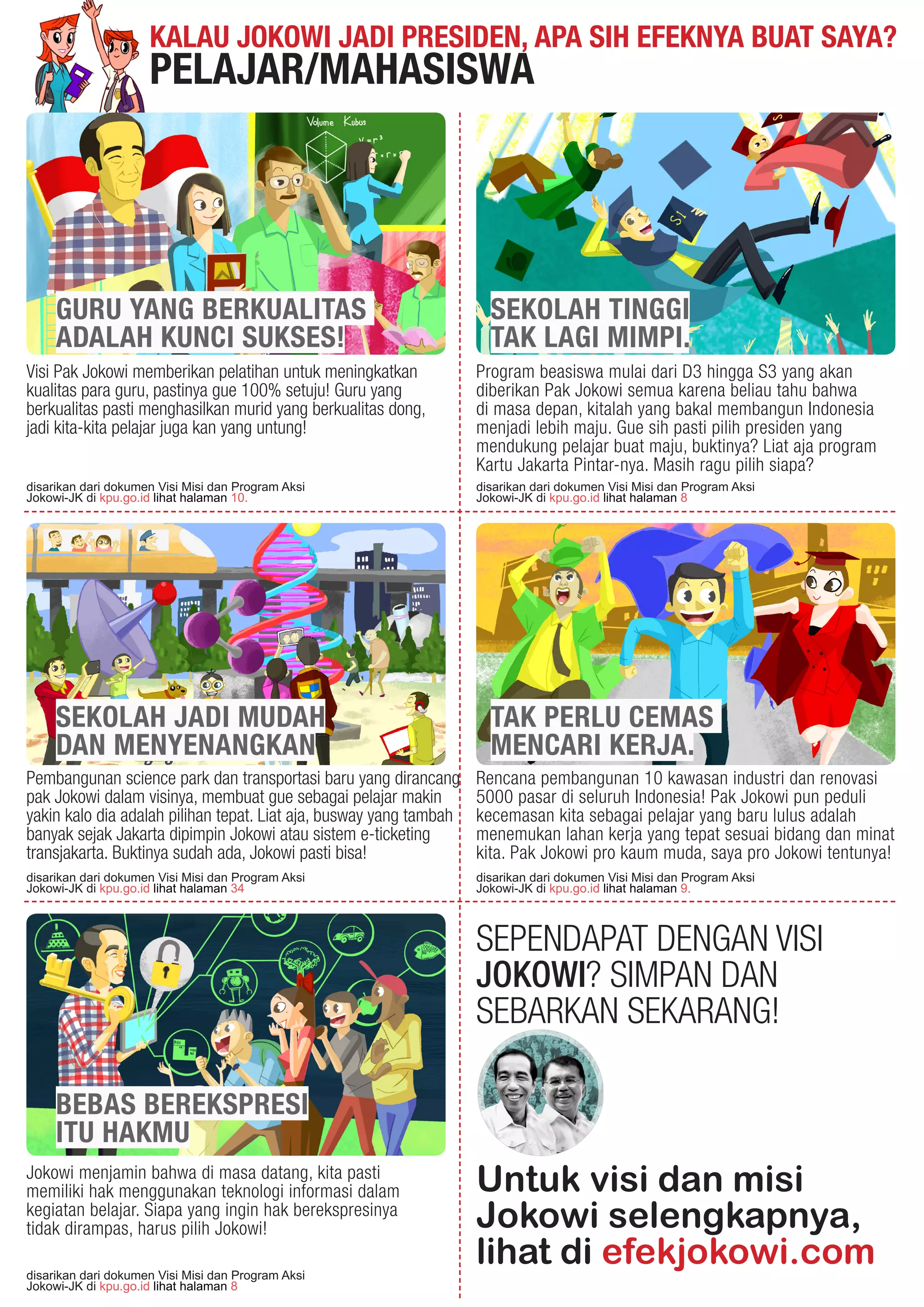 Materi Kampanye Jokowi JK untuk pelajar mahasiswa | PDF