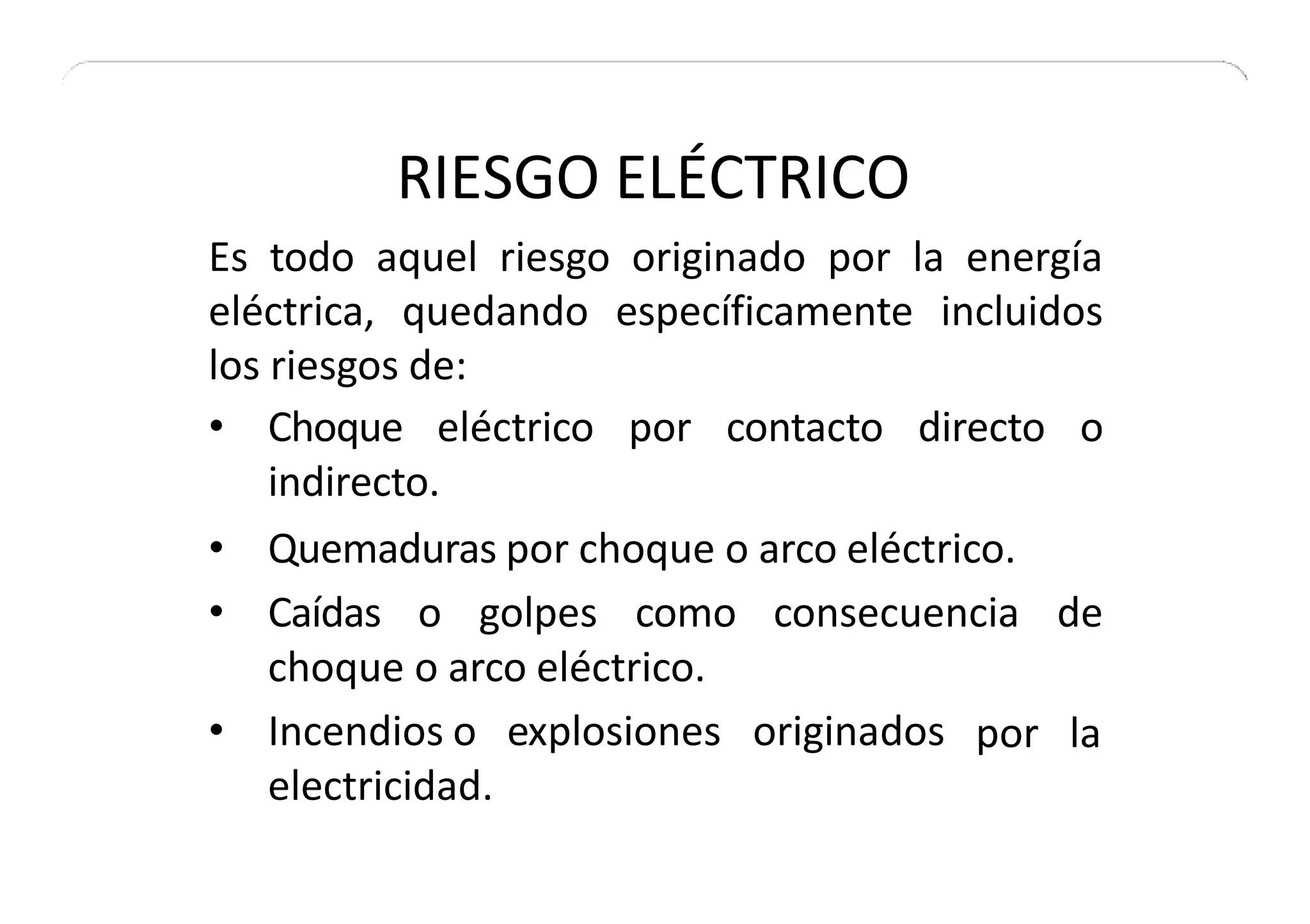 Peligros DE LA Electricidad Lesiones físicas secundarias por caídas ...