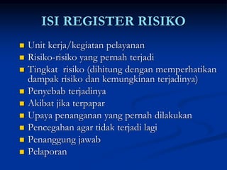 1, PEMETAAN RESIKO TS manajemen risiko puskesmas.pdf