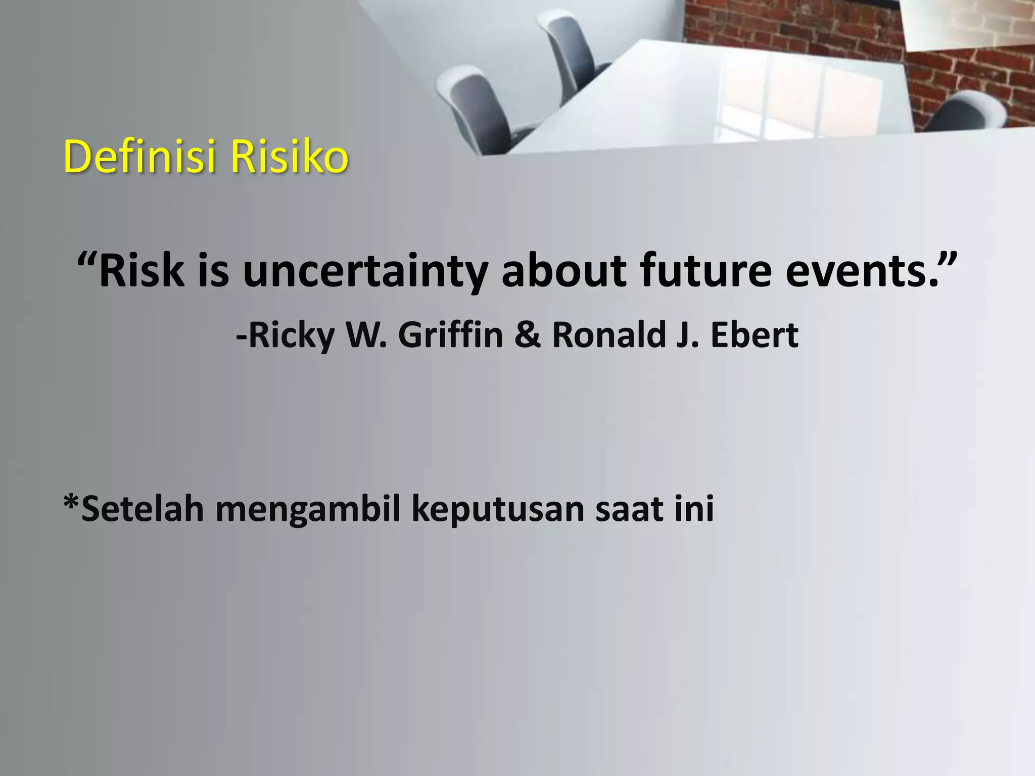 Intro Manajemen Risiko [Manajemen Risiko] | PPTX