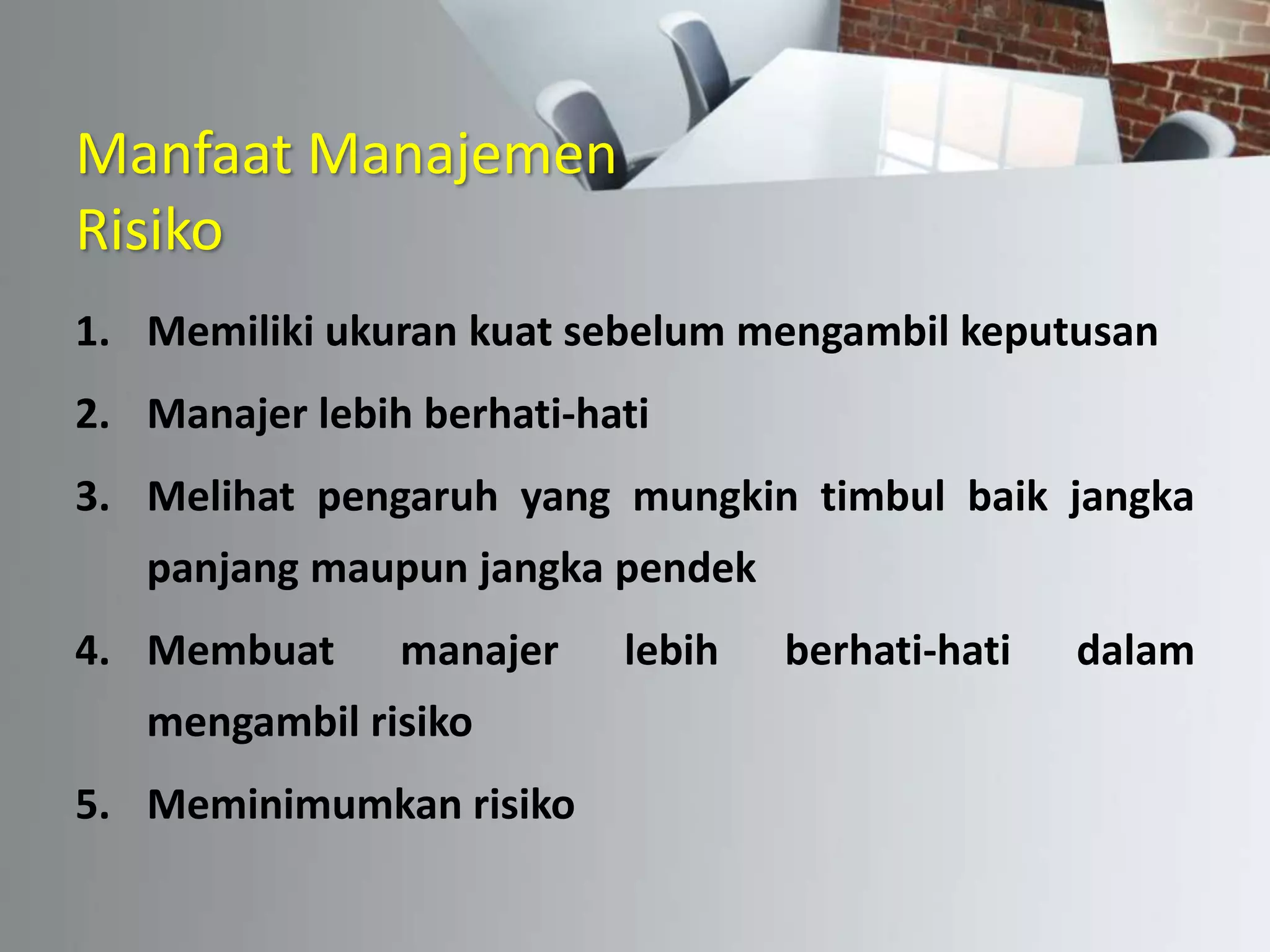 Intro Manajemen Risiko [Manajemen Risiko] | PPTX