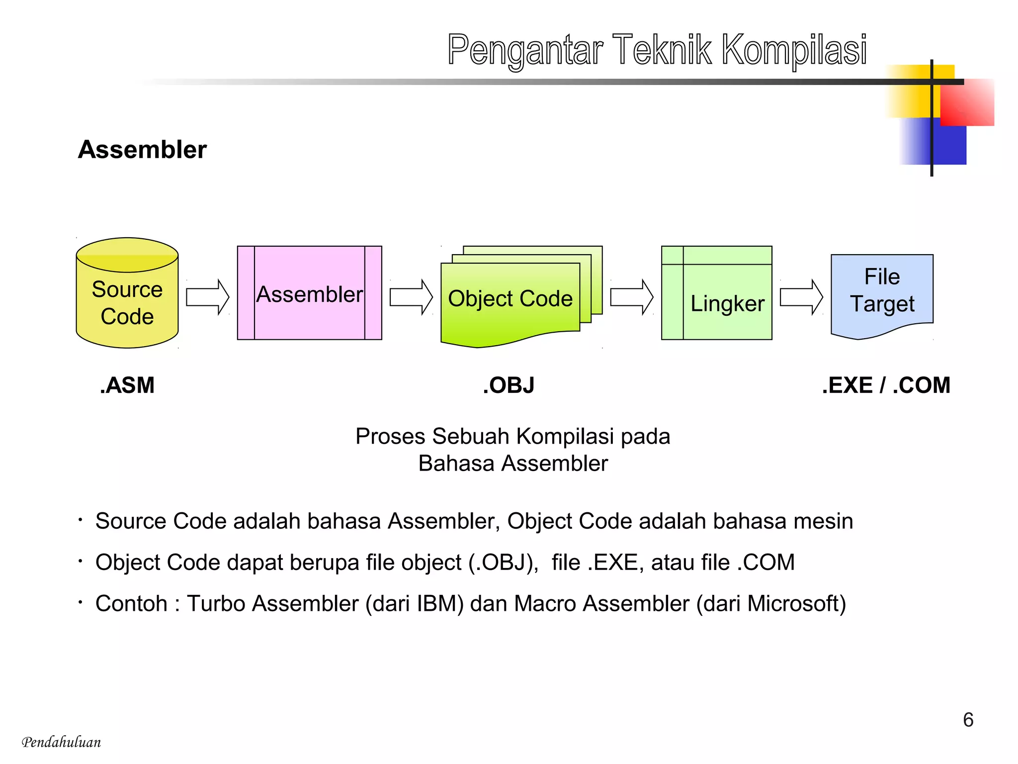 Perkuliahan 01 Teknik kompilasi | PPT