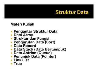 1 Pendahuluan Struktur Data | PDF