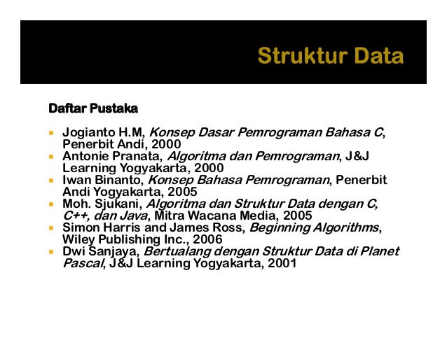 1 Pendahuluan Struktur Data