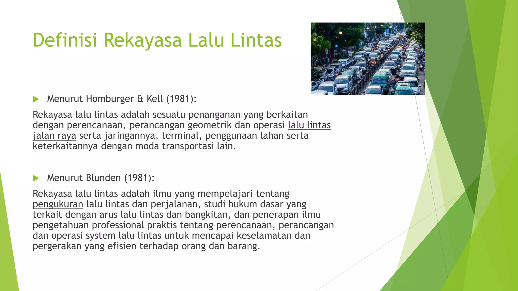 Pengantar Rekayasa Lalu Lintas Pptx