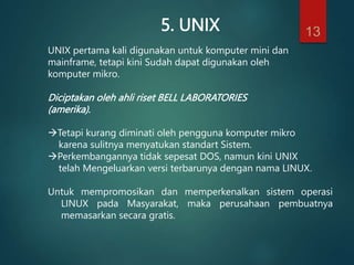 1Pengenalan-Sistem-Operasifix 1Pengenalan-Sistem-Operasifix | PPT