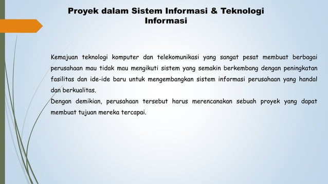 Pengenalan Manajemen Proyek | PPTX