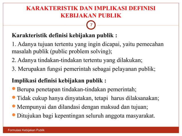 Pengertian Kebijakan Publik | PPT