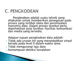1 pengkodean, sinyal dan data analog dan | PPTX