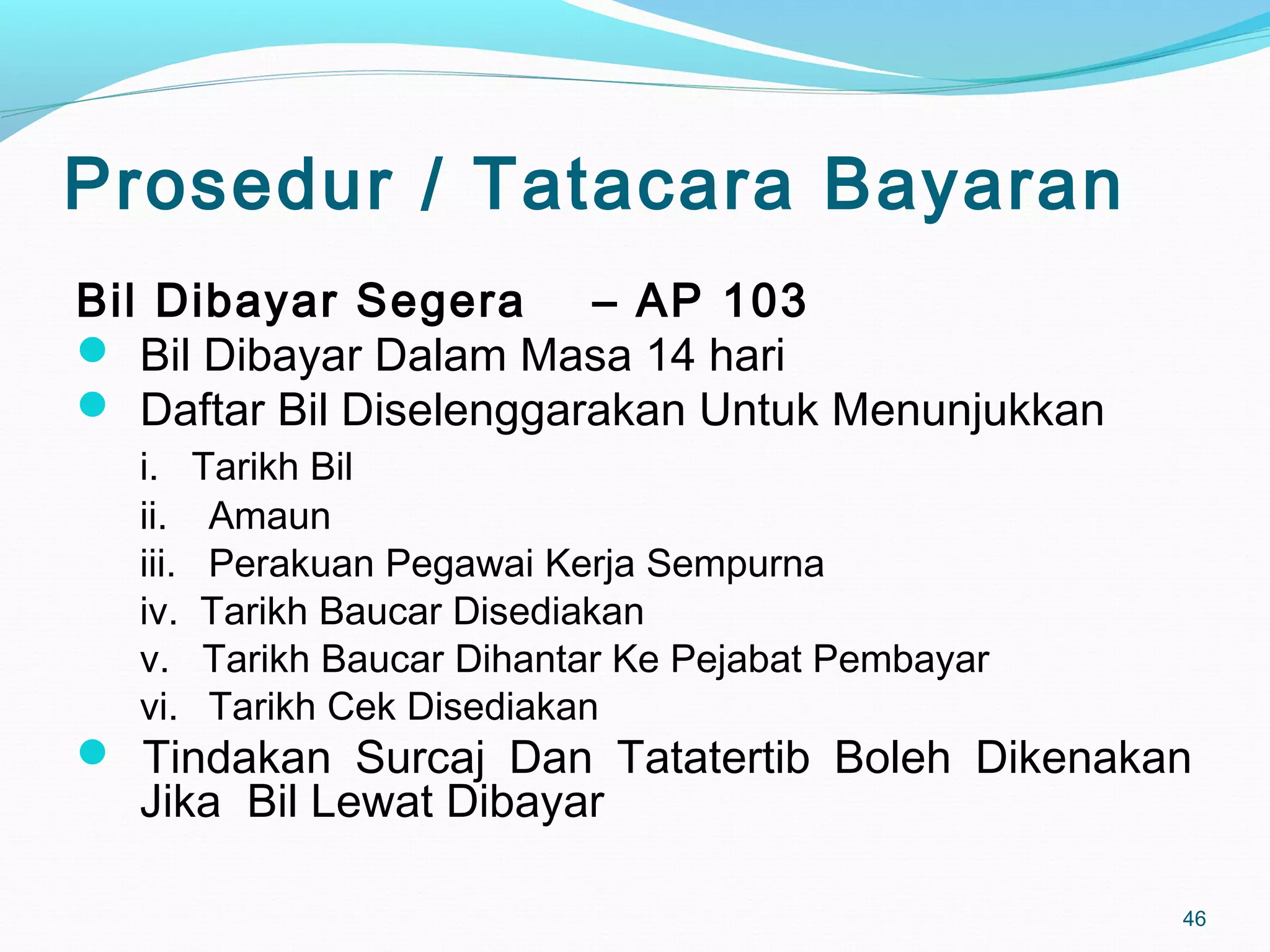 Pengurusan Perbelanjaan & Bayaran | PPT