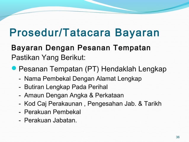 Pengurusan Perbelanjaan & Bayaran | PPT