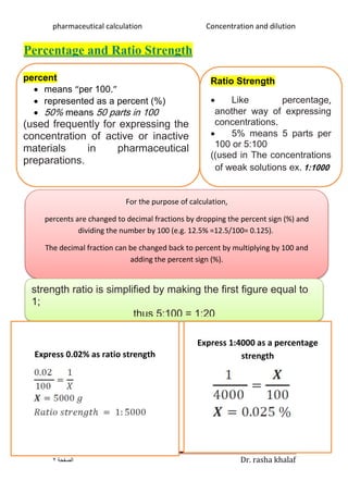 1 percent,ratio,conc,dilution | PDF