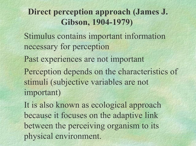 1 perceptual process | PPT | Physics | Science