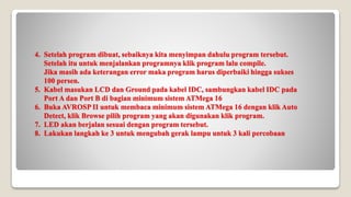 Percobaan 12 led berbasis ATMega16 - BascomeAVR | PPT