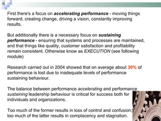 Performance | PPT | Executive Leadership & Management | Business