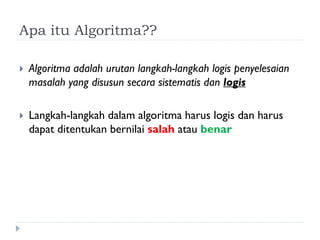 Perkenalan Algoritma dan Pemrograman | PPT