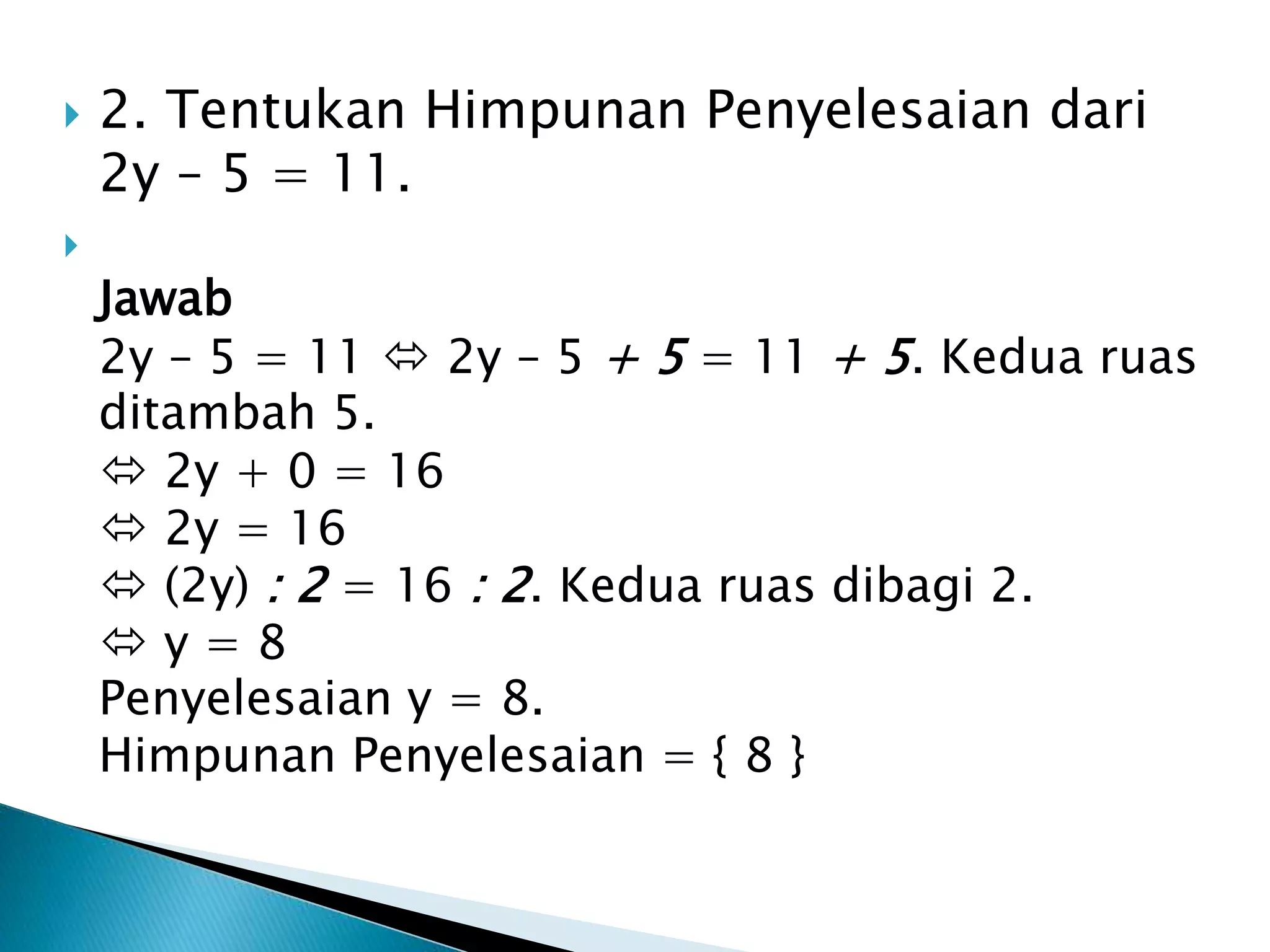 (1) PERSAMAAN LINIER SATU VARIABEL (PLSV).pptx