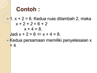 (1) PERSAMAAN LINIER SATU VARIABEL (PLSV).pptx